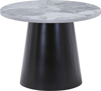 ebuy24 Ebuy24 - Brito Couchtisch Marmor Look &Oslash;60cm grau, schwarz