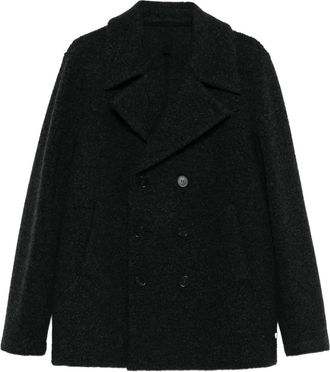 Harris Wharf London caban en laine à boutonnière croisée - Gris