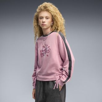 Puma Sweat PUMA x POWERPUFF GIRLS Femme, V&ecirc;tements, Rose, XXS