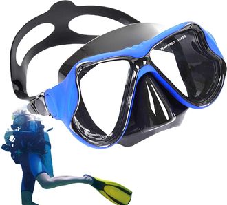 Generic Schnorchelbrille - Antibeschlag-Schwimmmaske | 180&deg; Clear Vision geh&auml;rtete Glaslinsen | Professionelle Taucher-Schnorchelbrille, Pool-Schwimmausr&uuml;stun