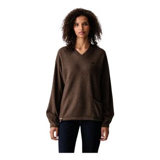 Aeronautica Pull col V - Femme - Pulls - Brun - Taille: 40 FR
