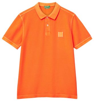 Benetton Herren Maglia Polo M/M 3089u302d Polohemd, Orange, XL