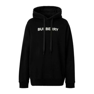 Burberry Ansdell Logo-Print Baumwoll-Kapuzenpullover - - Sweatshirts & Hoodies - Herren - Schwarzk - M