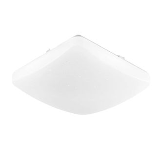 Luce-Ambiente-Design Square White Led Moon Ceiling Light 24w With Cct and Remote Control Ip44 38 Cm
