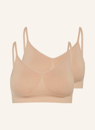 Jockey 2er-Pack Bustiers beige