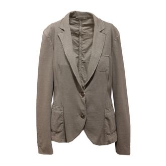 iBlues Gr&uuml;n-graue Jersey-Baumwolljacke - - Jackets - Damen - Gr&uuml;n - XL