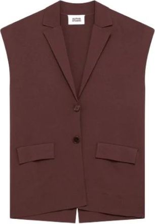 Alpha Studio Femme, Vestes, Brun, Taille: 36 FR Daily Chic Vest