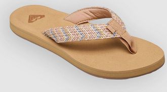 Roxy Porto Raffia Sandalen white