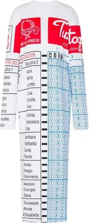 Moschino Femme, Robes, Multicolore, Taille: 34 FR Robe Imprim&eacute;e en Coton Lourd