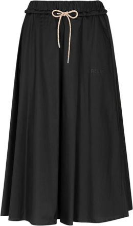 Ga&euml;lle Paris Femme, Jupes, Noir, Taille: 42 FR Gonna Midi Coulisse Laccio Trekking