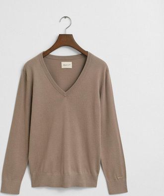 GANT Strickpullover FINE KNIT V-NECK