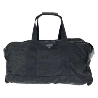 Prada unisex, Pre-owned, Noir, Taille: ONE Size Sac Boston Tessuto Saffiano Pre-owned