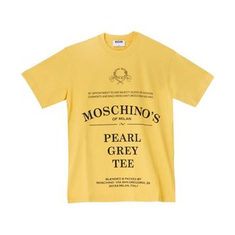 Moschino Pearl Grey T-shirt - - Tops - Damen - Gelb - S