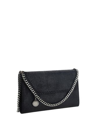 Stella McCartney Womens Mini Falabella Shoulder Bag Black Polyester