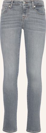 7 For All Mankind Jeans Low Skinny Skinny Fit grau