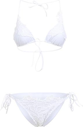 Ermanno Scervino Femme, Maillots de bain, Blanc, Taille: 38 FR Life Polyamide Bikini