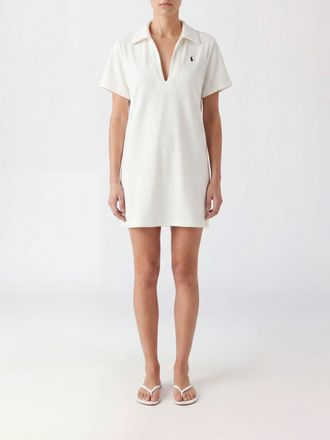 Polo Ralph Lauren Robe Femme couleur Blanc