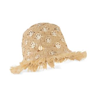 Paco Rabanne Femme, Accessoires, Brun, Taille: ONE Size Chapeau en raphia