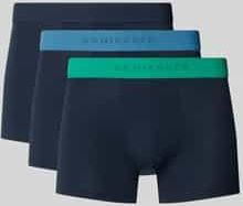 Schiesser Slim Fit Trunks aus Baumwoll-Mix im 3er-Pack