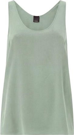 Pinko Pinko, Femme, Tops, Vert, Taille: 38 FR Crazy Canottiera