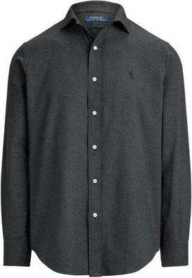 Polo Ralph Lauren Chemise droite en coton m&eacute;lang&eacute;
