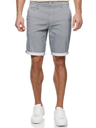 Indicode Hommes Cuba Chino Shorts | Pantalon Court Chino &agrave; 5 Poches Light Indigo XXL