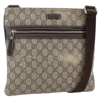 Gucci Sac bandouli&egrave;re vintage en cuir Pre-owned - Femme - Pre-owned - Beige - Taille: ONE Size
