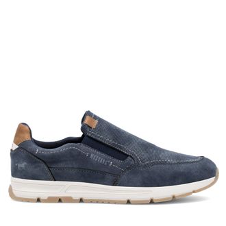 Mustang Jeans Halbschuhe Mustang 4195-401 Dunkelblau