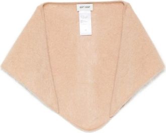 Soft Goat &Eacute;charpe triangulaire bross&eacute;e - Femme - Accessoires - Brun - Taille: ONE Size