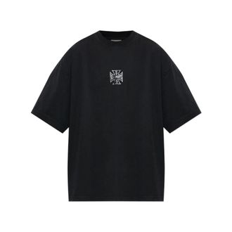 VETEMENTS Logo T-Shirt - - Tops - Herren - Schwarzk - S