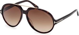 Tom Ford unisex, Accessoires, Brun, Taille: 59 MM Aalto Lunettes de soleil