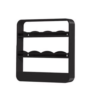 Generic Mehrzweckschrank H&auml;ngeschrank Schwarz Aus Kohlenstoffstahl Gefertigt Offene Lagerung Mit Bel&uuml;ftungs- Und Abflussl&ouml;chern Zwei Montagem&ouml;glichkeiten Schr