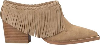 Alma En Pena Alma EN Pena, Femme, Chaussures, Beige, Taille: 40 EU Sabot &agrave; franges