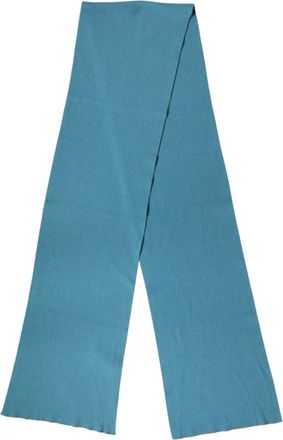 Dolce & Gabbana Mens Cashmere Knit Neck Wrap Scarf Blue