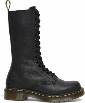 Dr. Martens Femme, Chaussures, Noir, Taille: 37 EU Bottes mi-mollet 1B99 en cuir Virginia