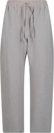 STUDIO NICHOLSON Pantalon &agrave; cordon de serrage Farr en laine - Femme - Pantalons - Beige - Taille: 36 FR