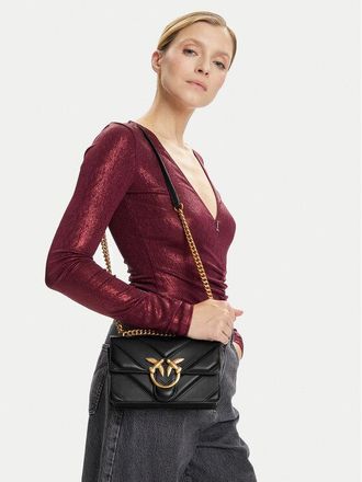 Pinko Handtasche Love One Mini Light Dc. Al 25-26 PLTT 104550 A2OS Schwarz