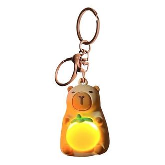 Generic Joli porte-cl&eacute;s - Pendentif lumineux super mignon, porte-cl&eacute;s amusant en forme de poup&eacute;e pour sacs, sacs &agrave; dos et cl&eacute;s, adorable porte-cl&eacute;s animal pou