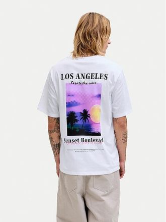 Jack & Jones Jack & Jones T-Shirt City Photoprint 12288353 Wei&szlig; Regular Fit