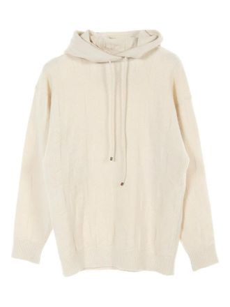 Hermès hoodie à logo en jacquard (années 2010) - Tons neutres