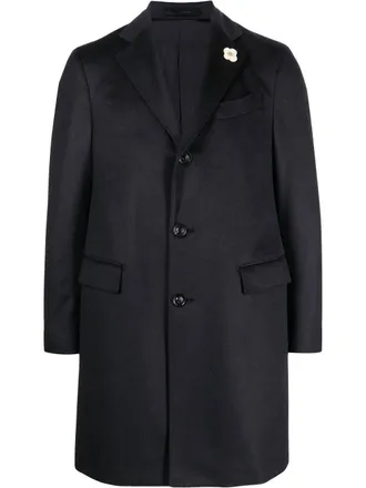 Lardini manteau en cachemire &agrave; simple boutonnage - Gris