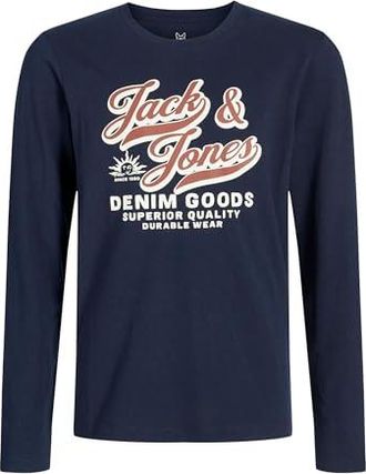 Jack & Jones T-Shirt &agrave; Manches Longues pour gar&ccedil;on, Sky Captain, 14 Ans