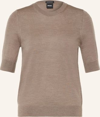HUGO BOSS Strickshirt Farbella beige