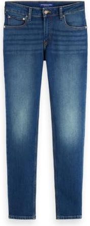 Scotch & Soda Jeans Skim-Skinny Fit pour Homme, Bleu Classique, 34W / 32L
