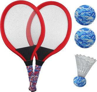 Generico Tennis- und Badmintonschläger, Outdoor-Spielzeug für Kinder, 1 Paar interaktive Eltern-Kind-Ausrüstung mit, für Kinderparks und Familien-Interaktion