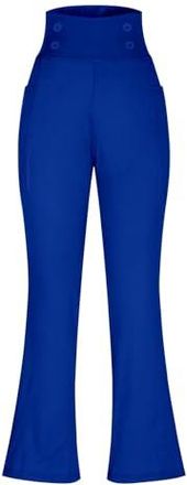 Generic Pantalon de yoga &eacute;vas&eacute; avec doublure en polaire pour femme, legging dhiver taille haute avec poches, chaud, pour la marche, la randonn&eacute;e, lentra&icirc;nemen