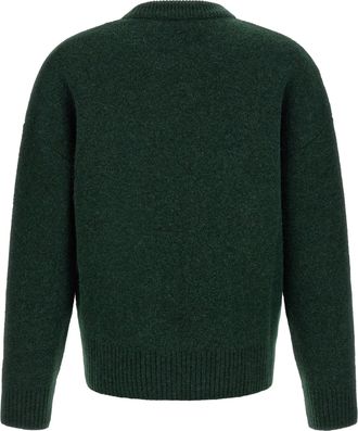 Ami Intarsia Logo Crewneck Sweater