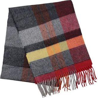 GFM &Eacute;charpe pour homme 100 % laine douce au toucher chaude automne/hiver,.Laine 100%-ay-08, M