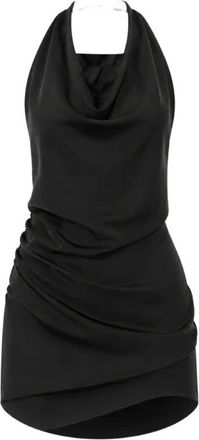 Wardrobe.NYC Wardrobe.nyc, Femme, Robes, Noir, Taille: 36 FR Liquid Halter Mini