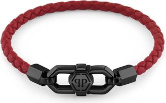 Philipp Plein Armb&auml;nder - Armband Plein Edge - Gr. L - in Rot - f&uuml;r Damen